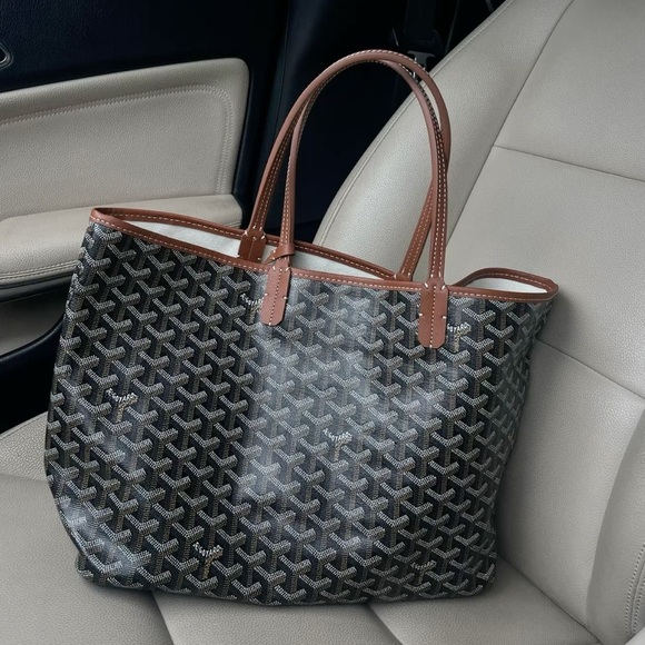 Goyard | Bags | Goyard Black Tan Tote | Poshmark